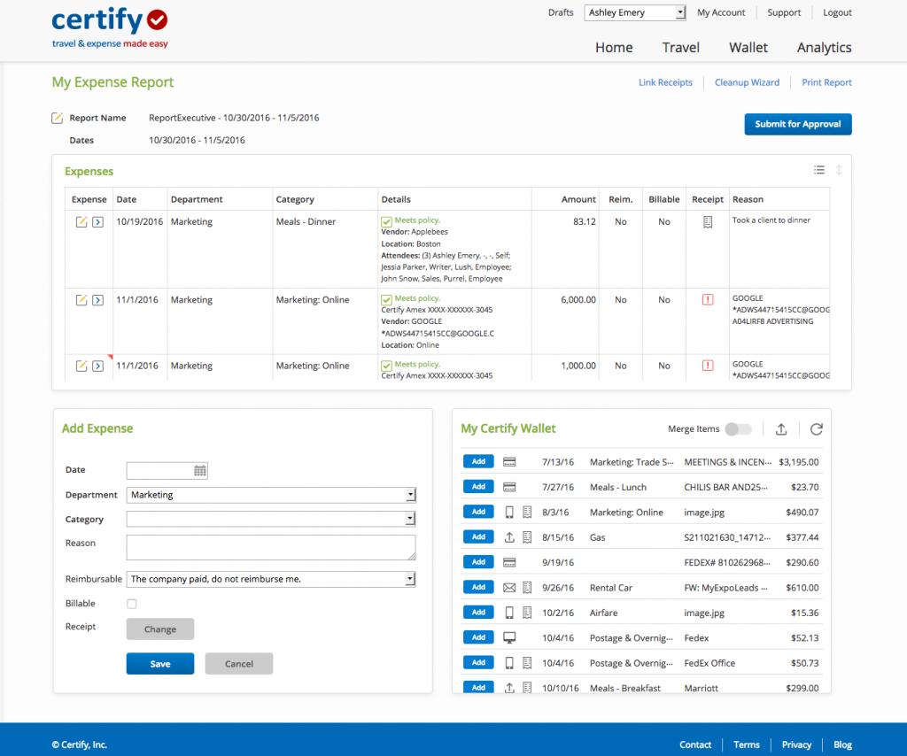 2020 Review of Certify Travel and Expense Management
