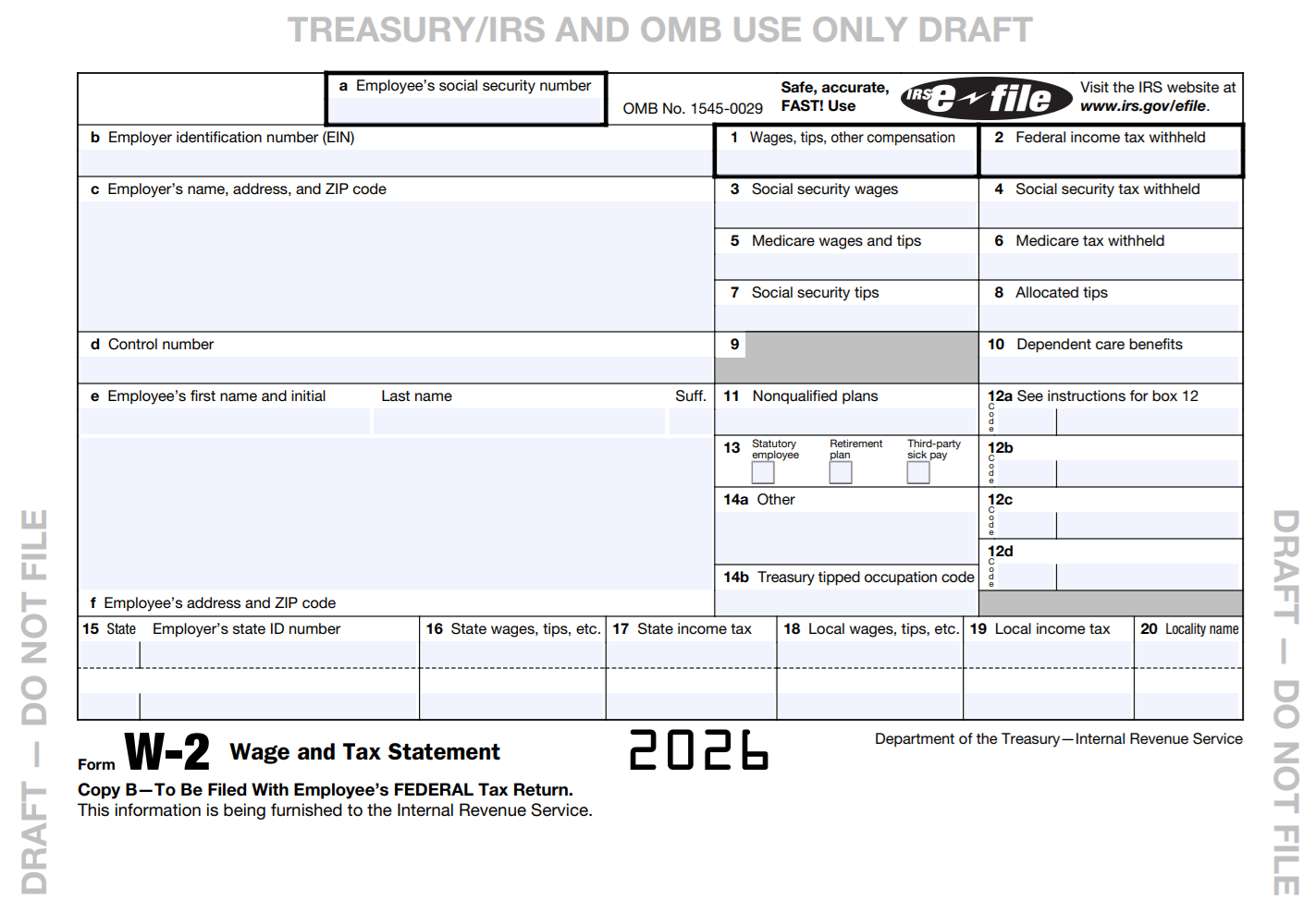 IRS Unveils 2026 Draft W-2 Form with Trump Tax Law Provisions - CPA ...